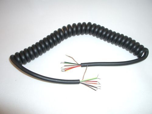Mic Microphone Coiled Cord Cable Kenwood Yaesu Icom 8 Wire Opek Mc8 6