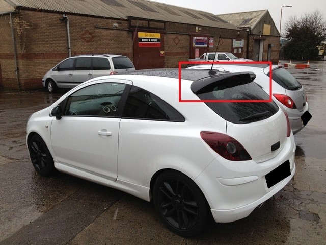 OPEL VAUXHALL CORSA D 3d Rear Roof Spoiler VXR | eBay