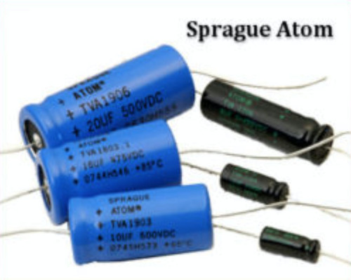 Vintage Electronics 1x Sprague Atom electrolytic capacitor 20uF @ 500V ...