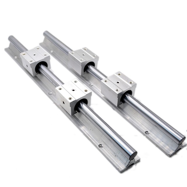 2 Rails Sbr12-700mm Linear Bearing Slide Rail Linear Guide 4 Sbr12uu ...